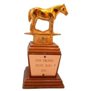 Accents | 1961 Horse Show Trophy Kechi Kansas 1959 Gelding Vintage ...